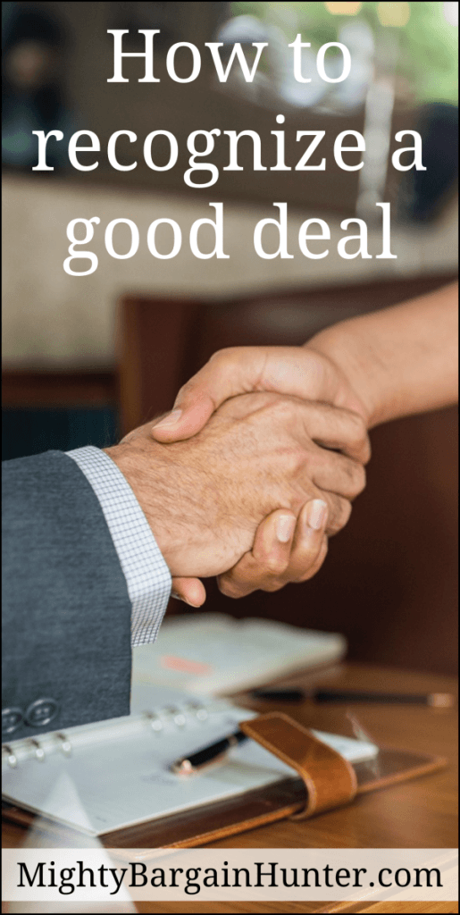 How to recognize good deals - Mighty Bargain Hunter