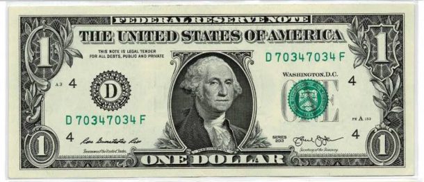 Fancy serial numbers: Dollar bills worth money - Mighty Bargain Hunter