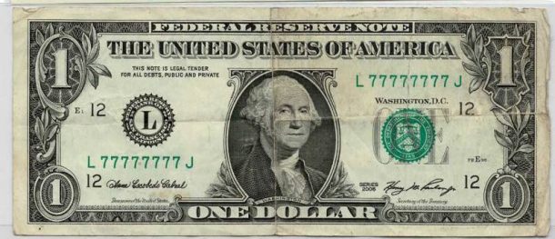 Fancy serial numbers: Dollar bills worth money - Mighty Bargain Hunter